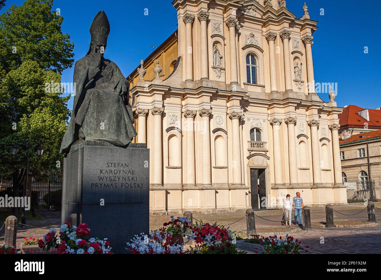Church of St Joseph of Visitationists with Stefan Wyszynski statue ...