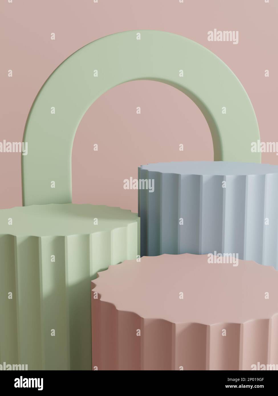 3D Rendering Multi Colors Studio Shot Product Display Background with ...