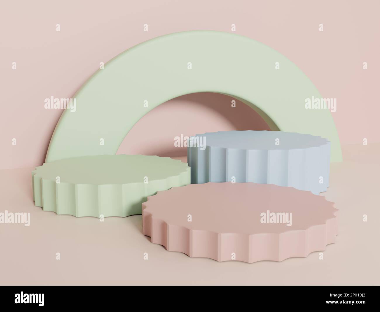 3D Rendering Multi Colors Studio Shot Product Display Background with ...