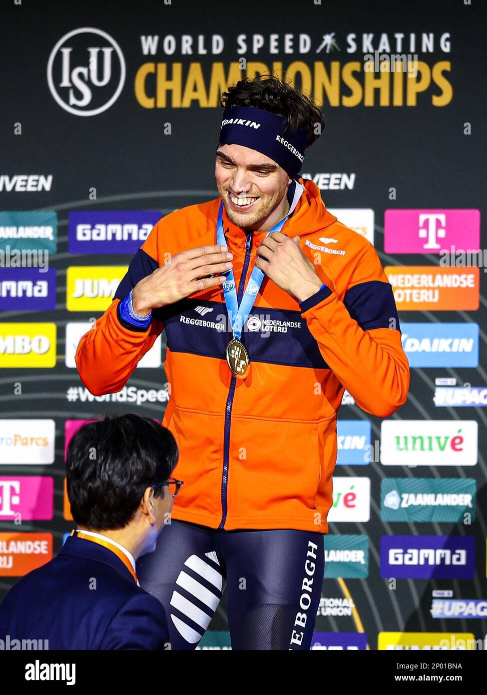 HERENVEEN - Netherlands, 02/03/2023, Patrick Roest (NED) wins the 5000 ...