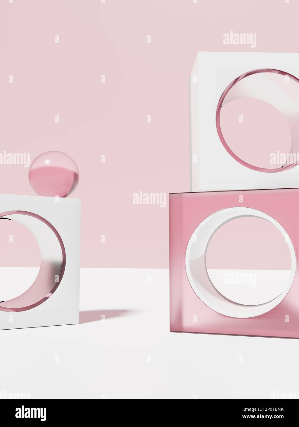 3D Rendering Retro Studio Shot Product Display Background with ...