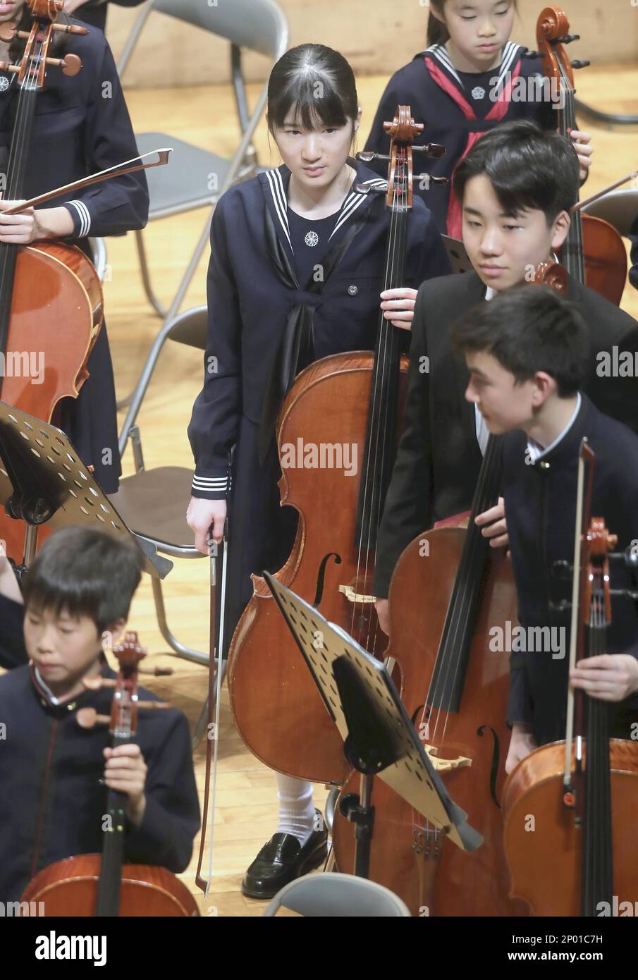 Pinceess Aiko, a daughter of Crown Prince Naruhiro and Crown Princess ...