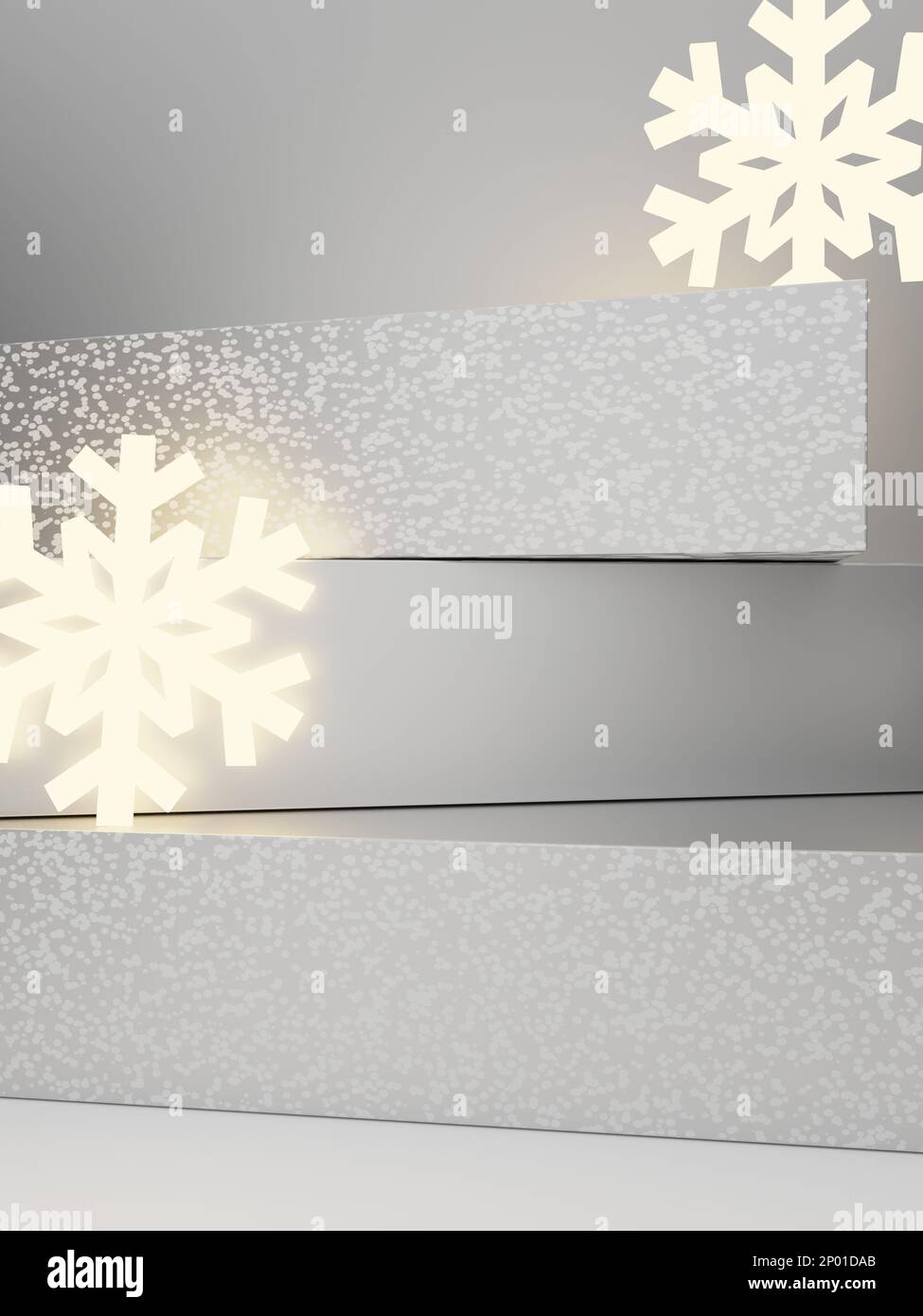 3d snow flakes hi-res stock photography and images - Alamy
