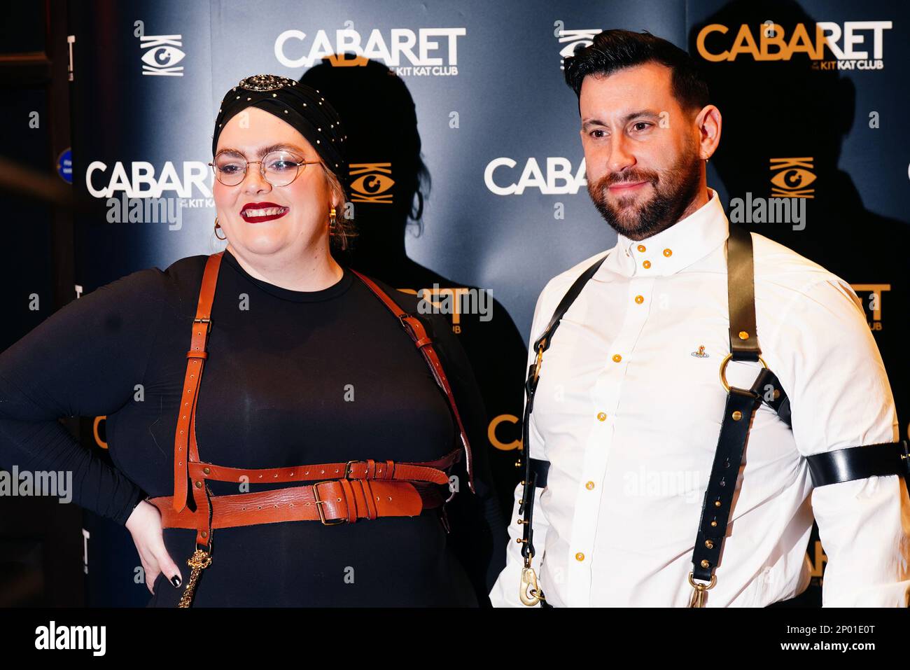 Clayton Wright and Jayde Adams (left) attending the gala performance ...