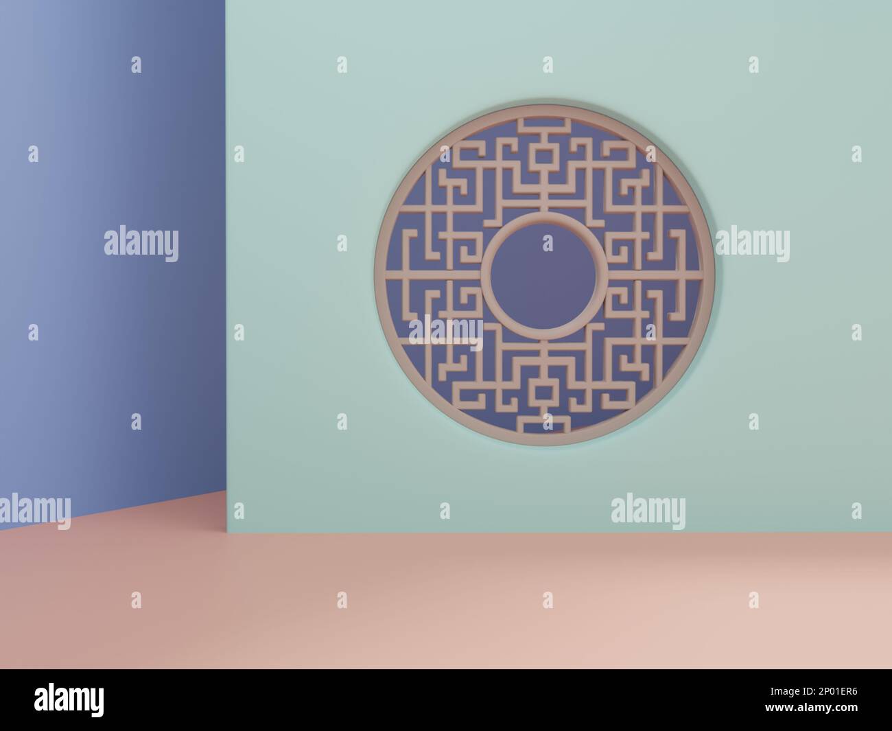 3D Rendering Asian, Chinese, Japanese or Korean Style Product Display ...