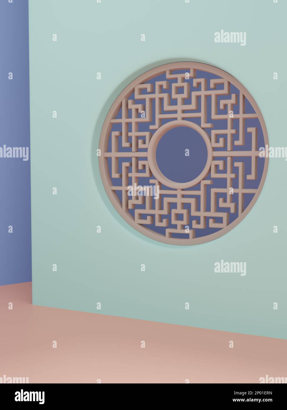 3D Rendering Asian, Chinese, Japanese or Korean Style Product Display ...