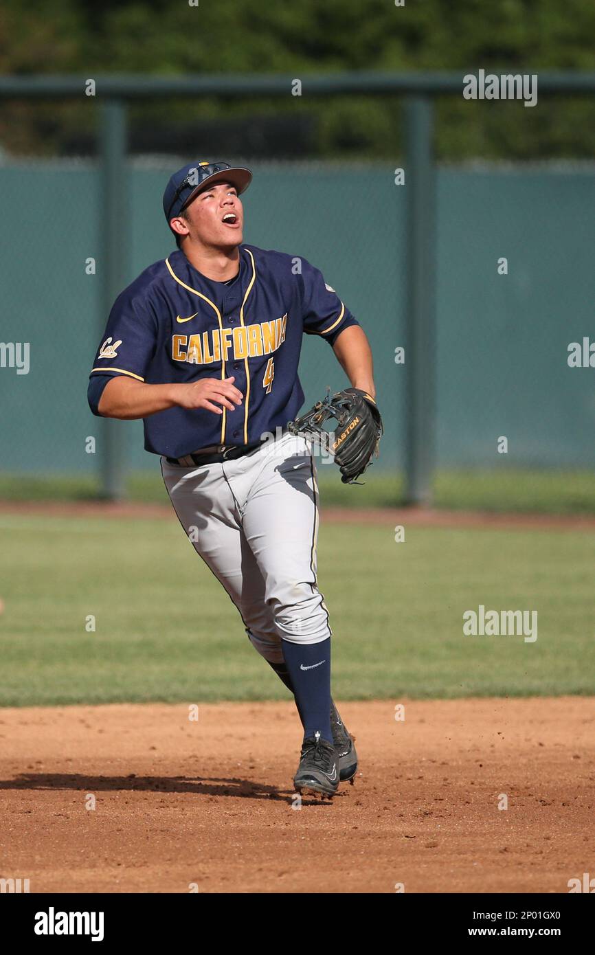 Denis Karas (4) of the California Bears in the field during a game ...