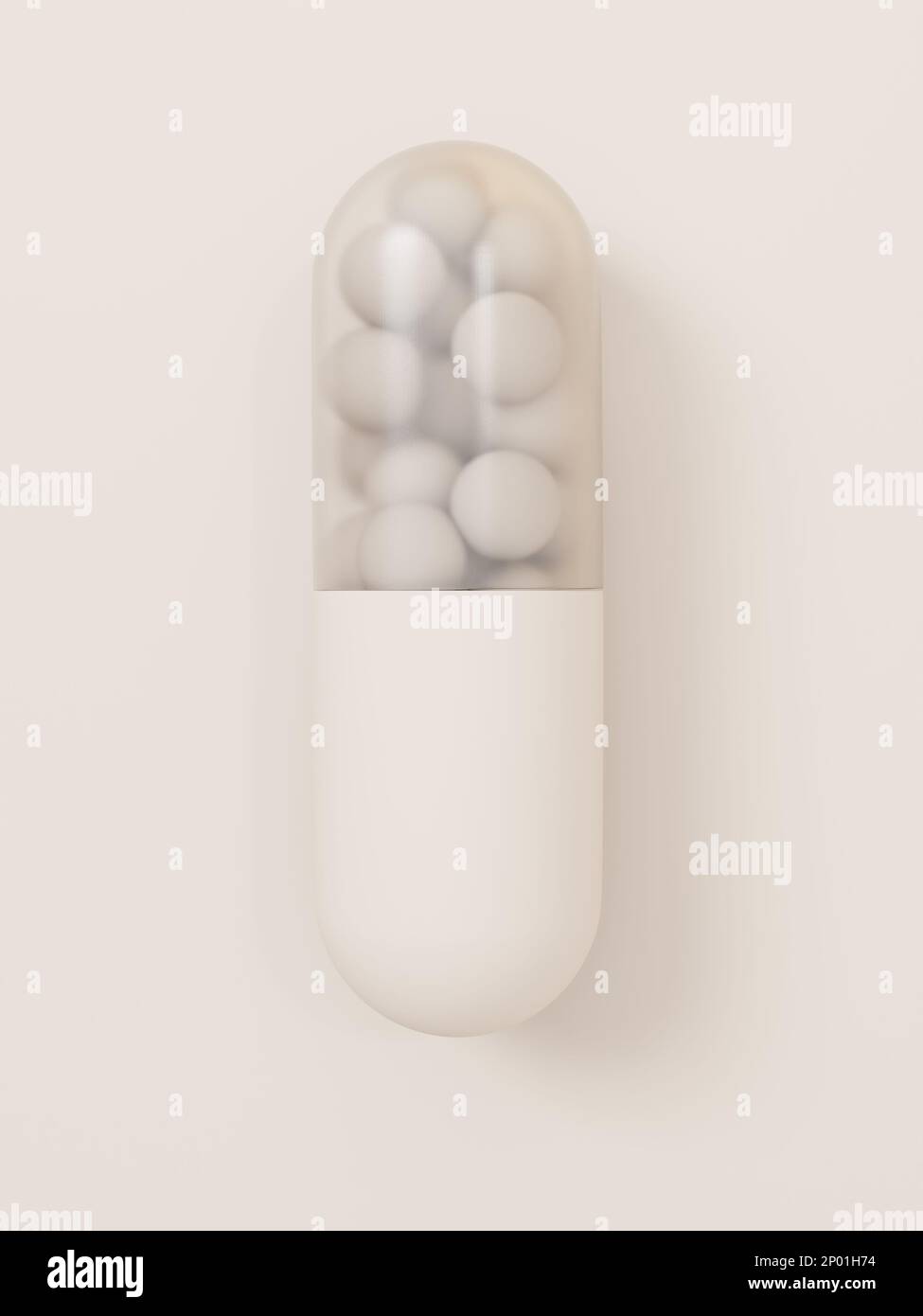 3D Rendering Capsule Illustration for Beauty, Health Care and Skin Care ...