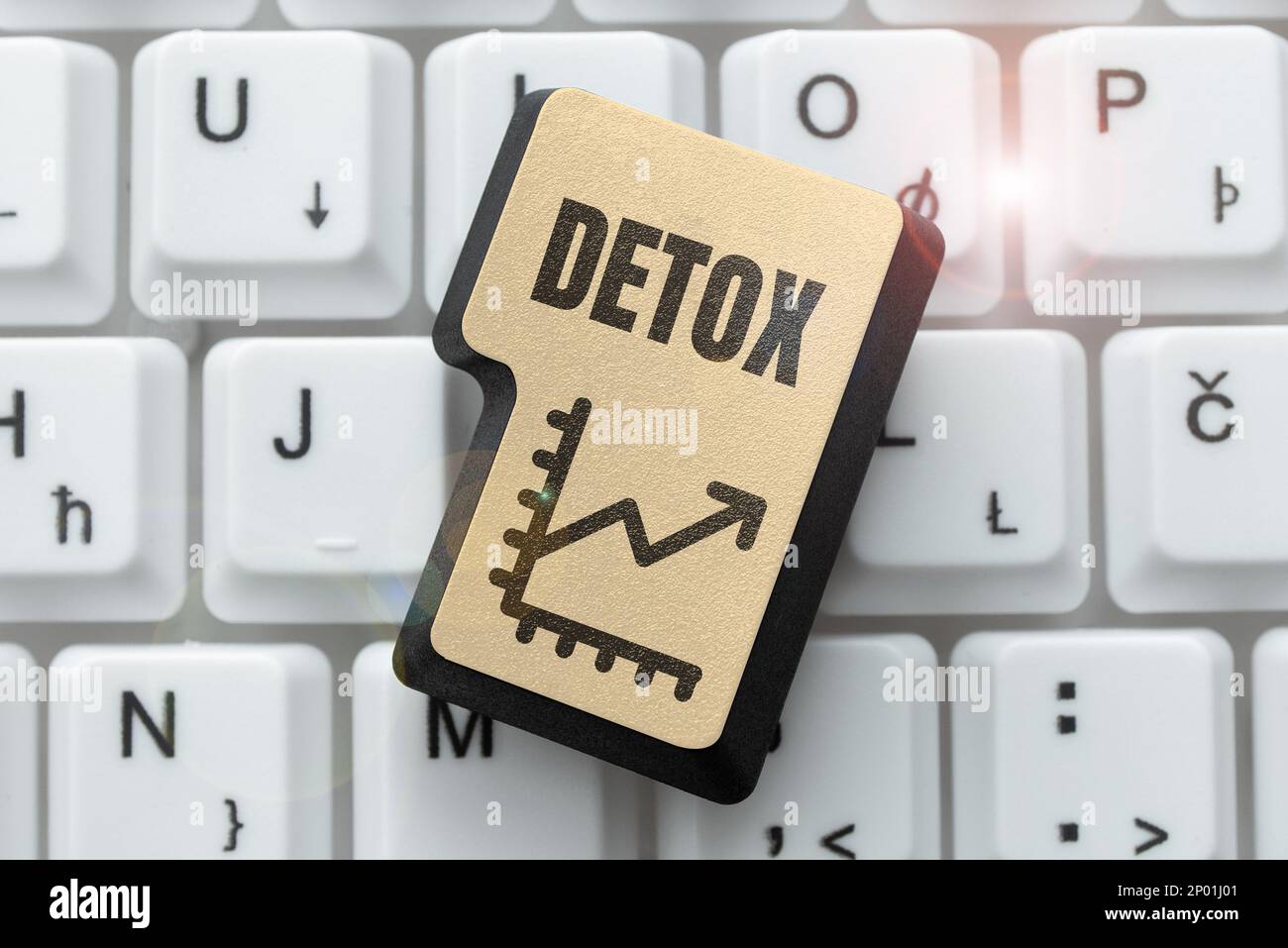 Hand writing sign Detox. Internet Concept Moment for Diet Nutrition ...