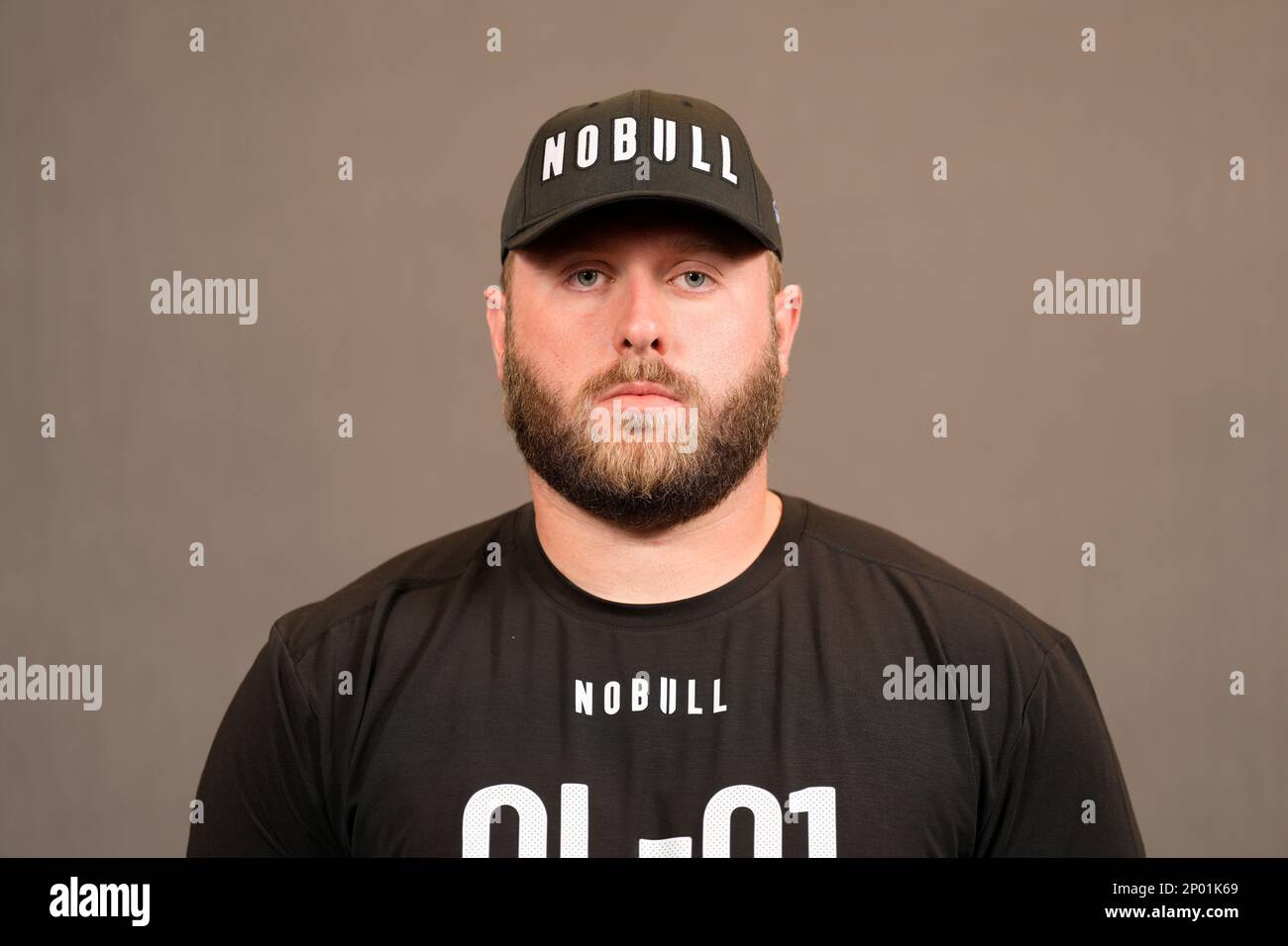 TCU offensive lineman Alan Ali poses for a portrait at the NFL football ...