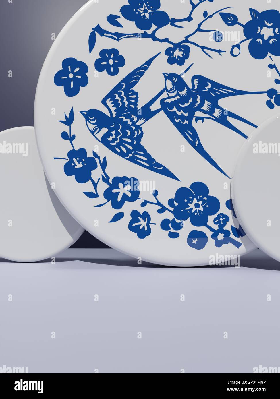 3D Rendering Asian, Chinese, Japanese or Korean Style Porcelain Product ...