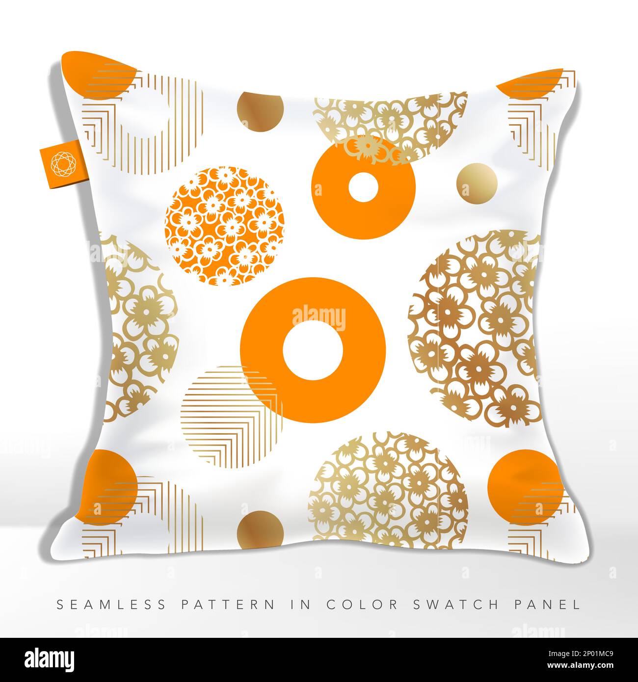 Vector Chinese or Japanese Circle, Geometric Line Drawing and Floral ...