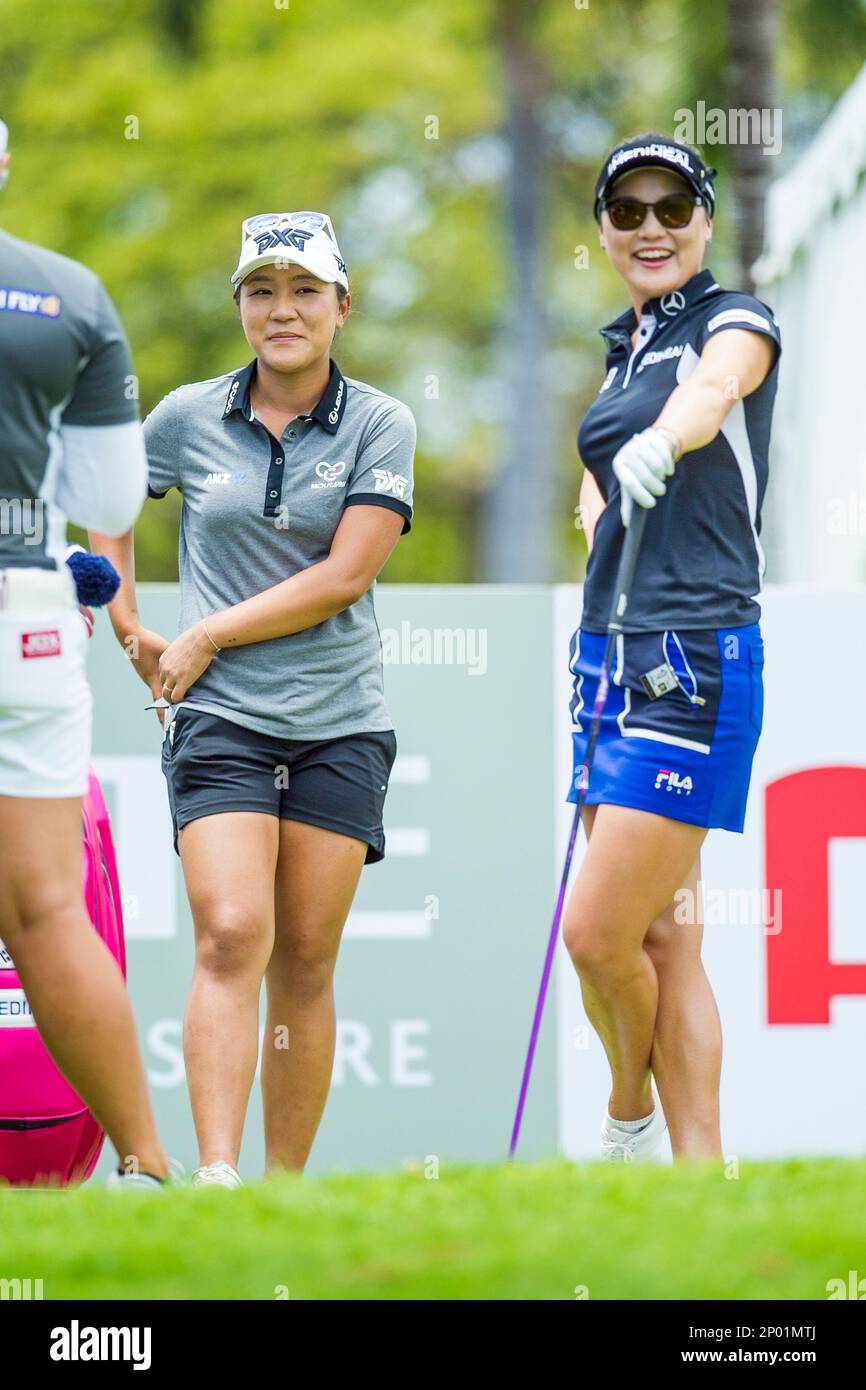 April 12, 2017 - So Yeon Ryu and Lydia Ko share a laugh during the ...