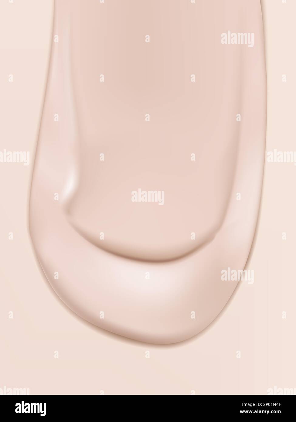 Realistic Dripping Beauty and Cosmetics Cream 3D Illustration in Pastel ...