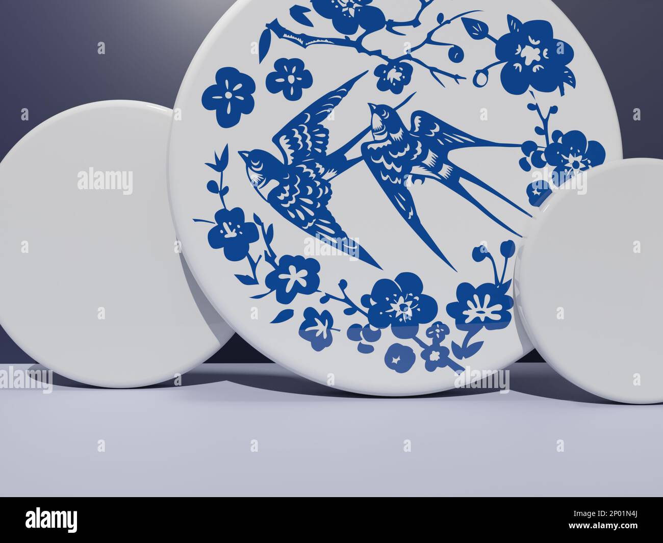 3D Rendering Asian, Chinese, Japanese or Korean Style Porcelain Product ...