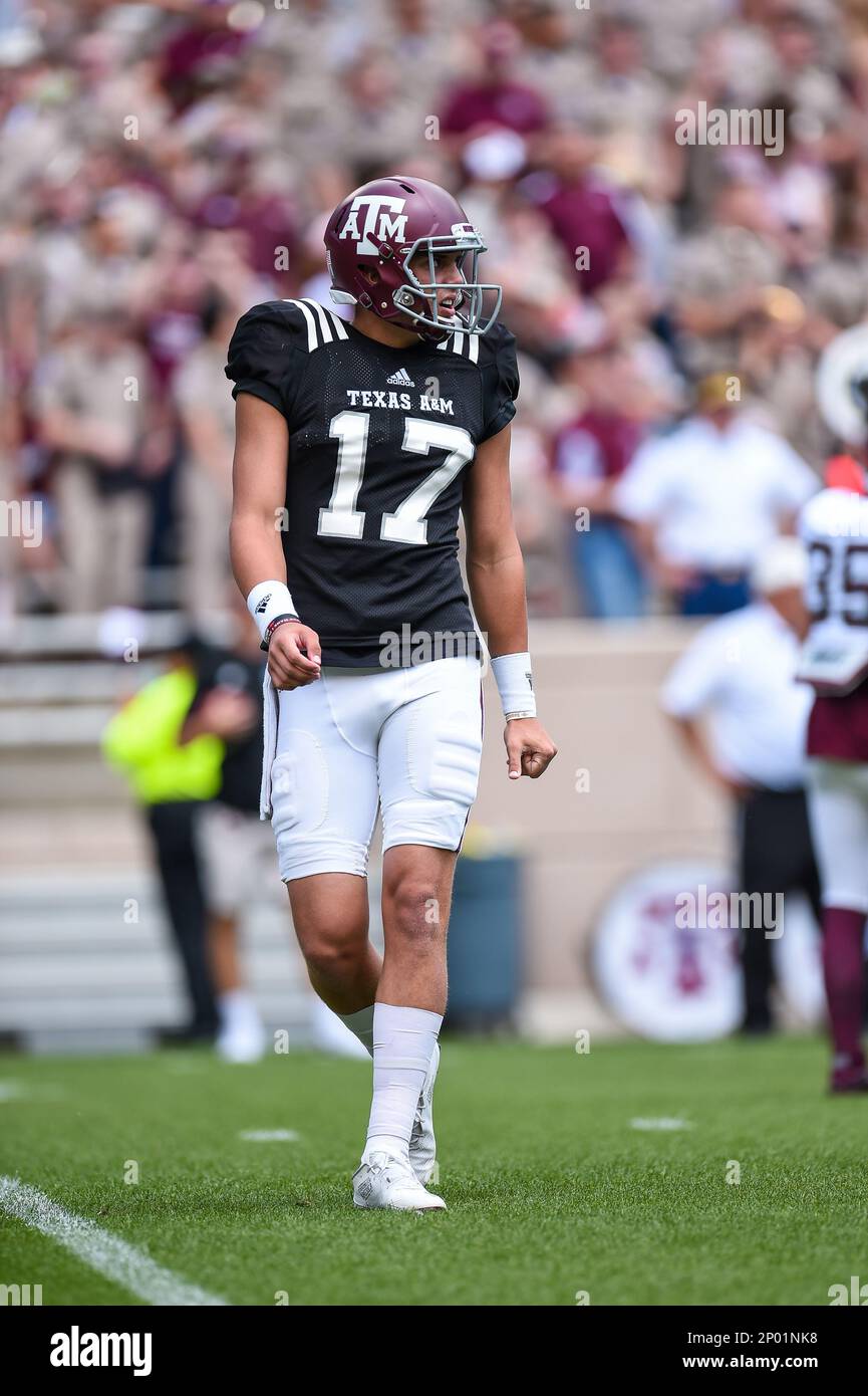 COLLEGE STATION, TX - APRIL 08: Texas A&M quarterback Nick Starkel (17 ...