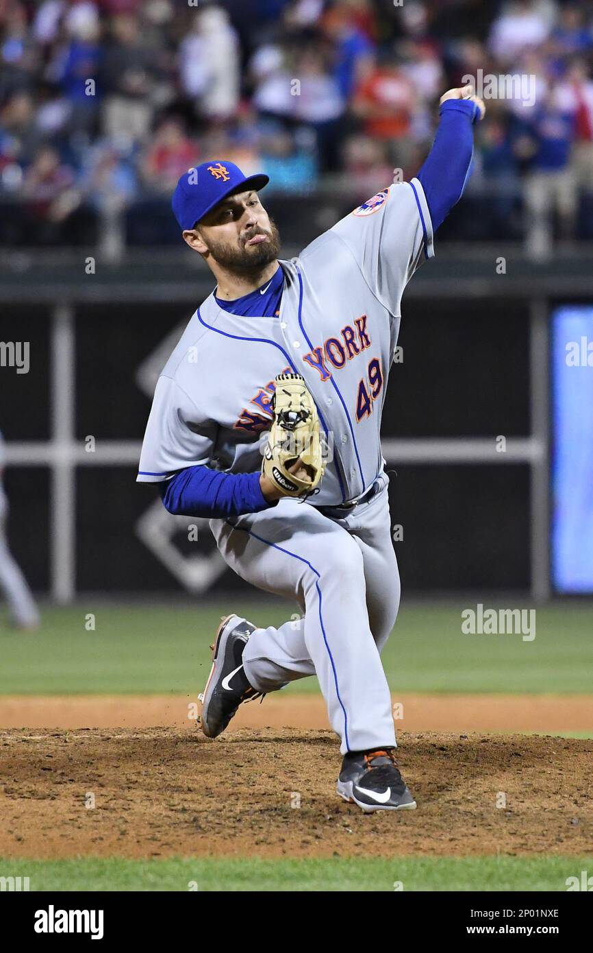 PHILADELPHIA, PA - APRIL 10: New York Mets Pitcher Josh Smoker (49 ...
