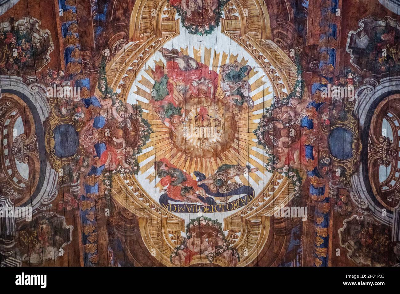 ceiling of Igreja de Sao Joao Evangelista, Funchal,Madeira, Portugal ...