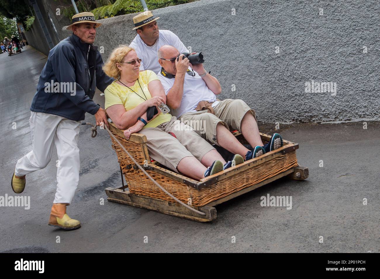 Carreiros do Monte, Wicker Toboggan Sled Ride from Monte to Funchal ...