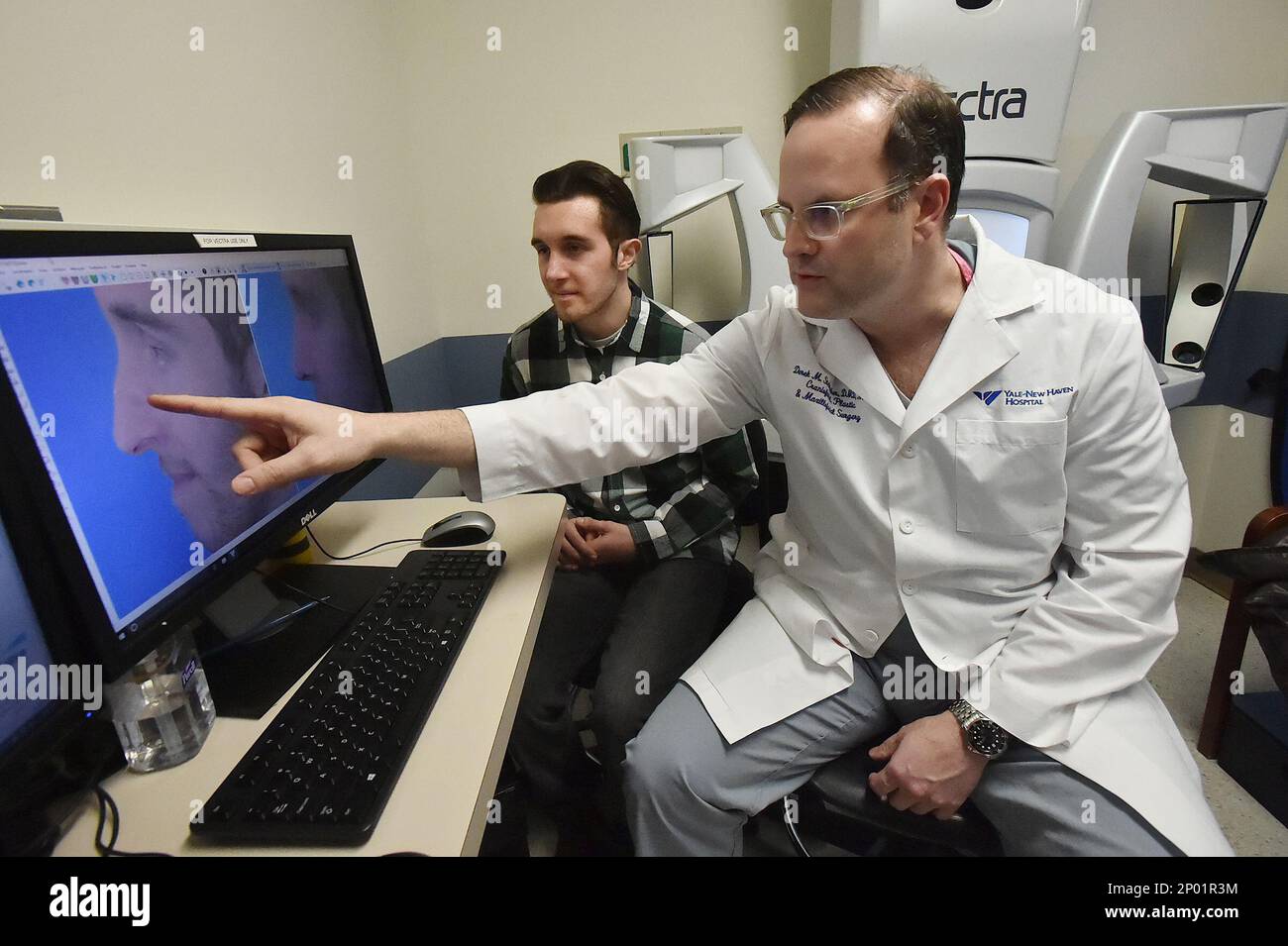 In this Wednesday, March 15, 2017, photo, Dr. Derek Steinbacher, a ...