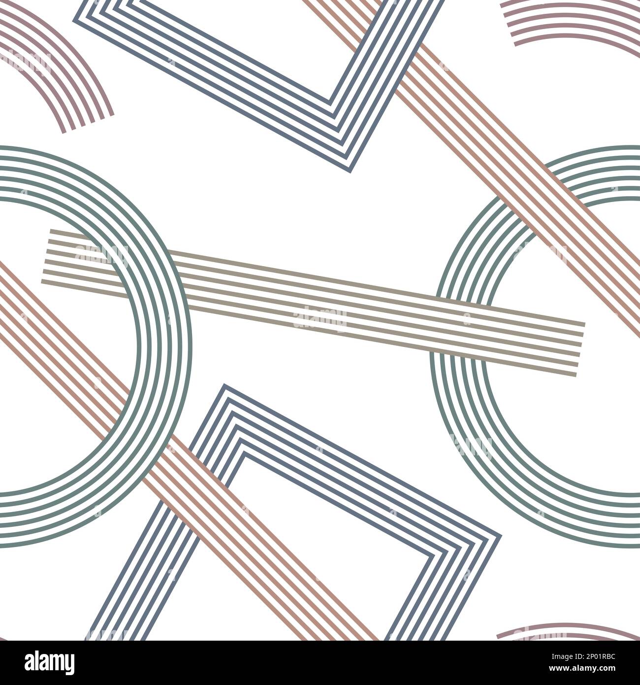 Vector Multi Colors Minimal Flat Geometric Stripes Seamless Pattern for ...