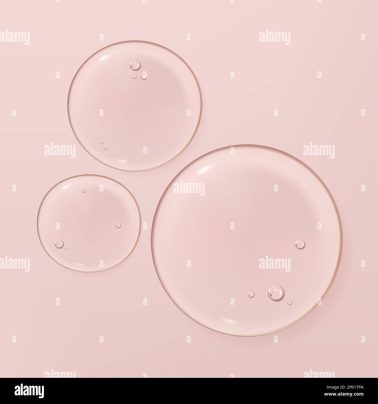 Vector Realistic Water Drops or Beauty and Cosmetics Clear Gel Element ...
