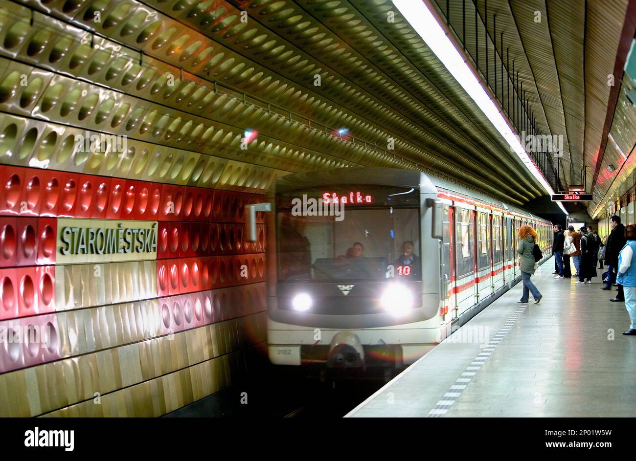 Prague line a subway hi-res stock photography and images - Alamy