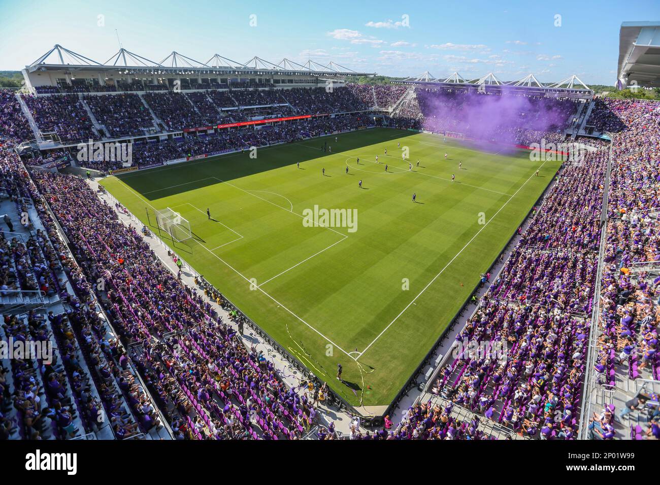 ORLANDO, FL - APRIL 09: a general view of Orlando City Stadium during ...