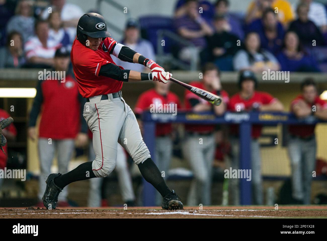 BATON ROUGE, LA - MARCH 17: Georgia Bulldogs shortstop Cam Shepherd (7 ...