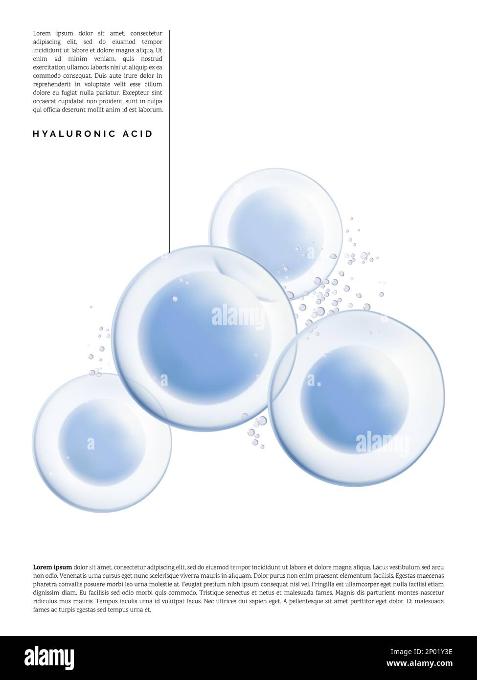 Vector Abstract Transparent Atom, Cell, Nutrition or Collagen Element ...