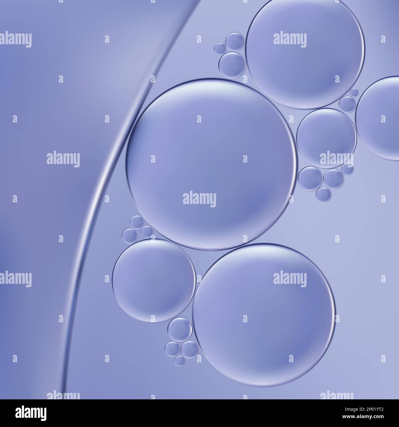 Vector Realistic Macro Beauty and Cosmetics Clear Gel or Foam Bubbles ...