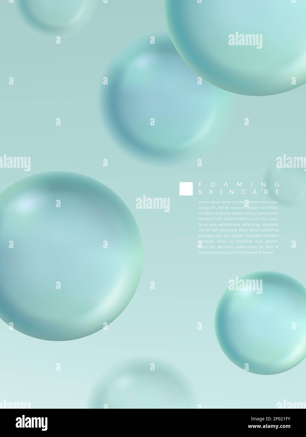 Vector Minimalist Abstract Water Bubbles Poster, Book Cover or ...