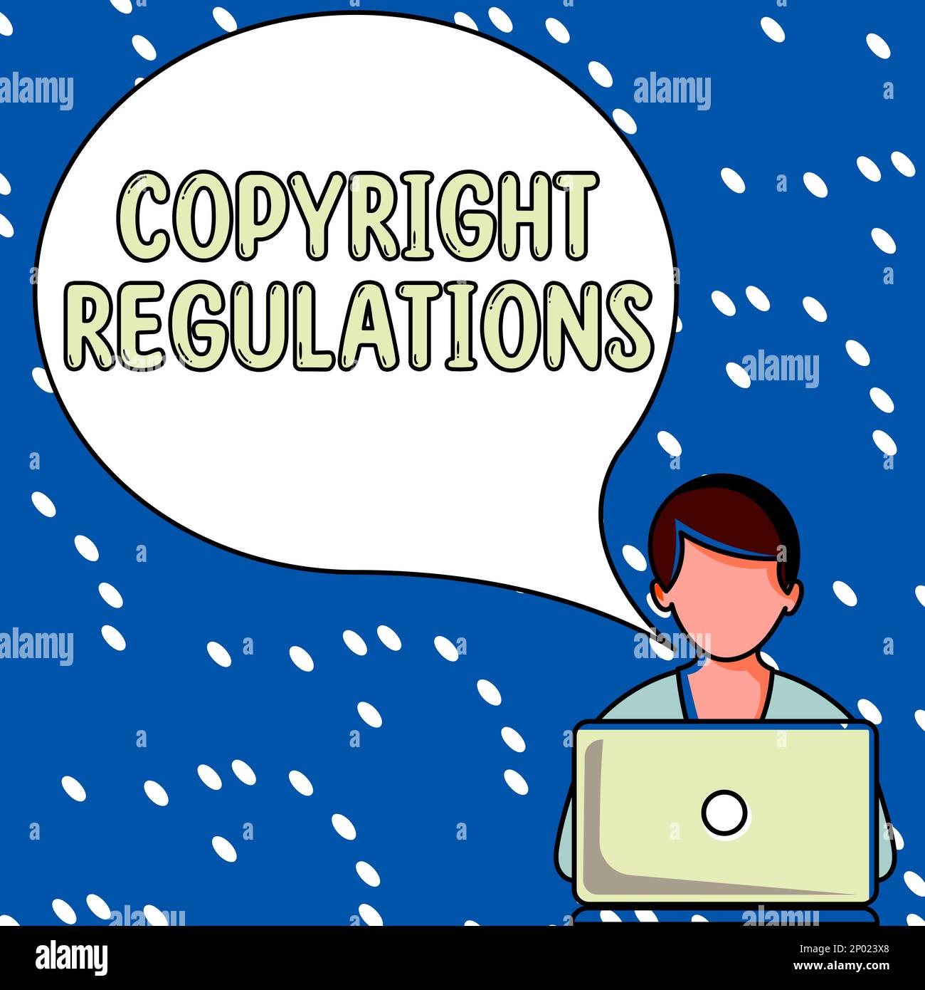Conceptual display Copyright Regulations. Internet Concept body of law ...