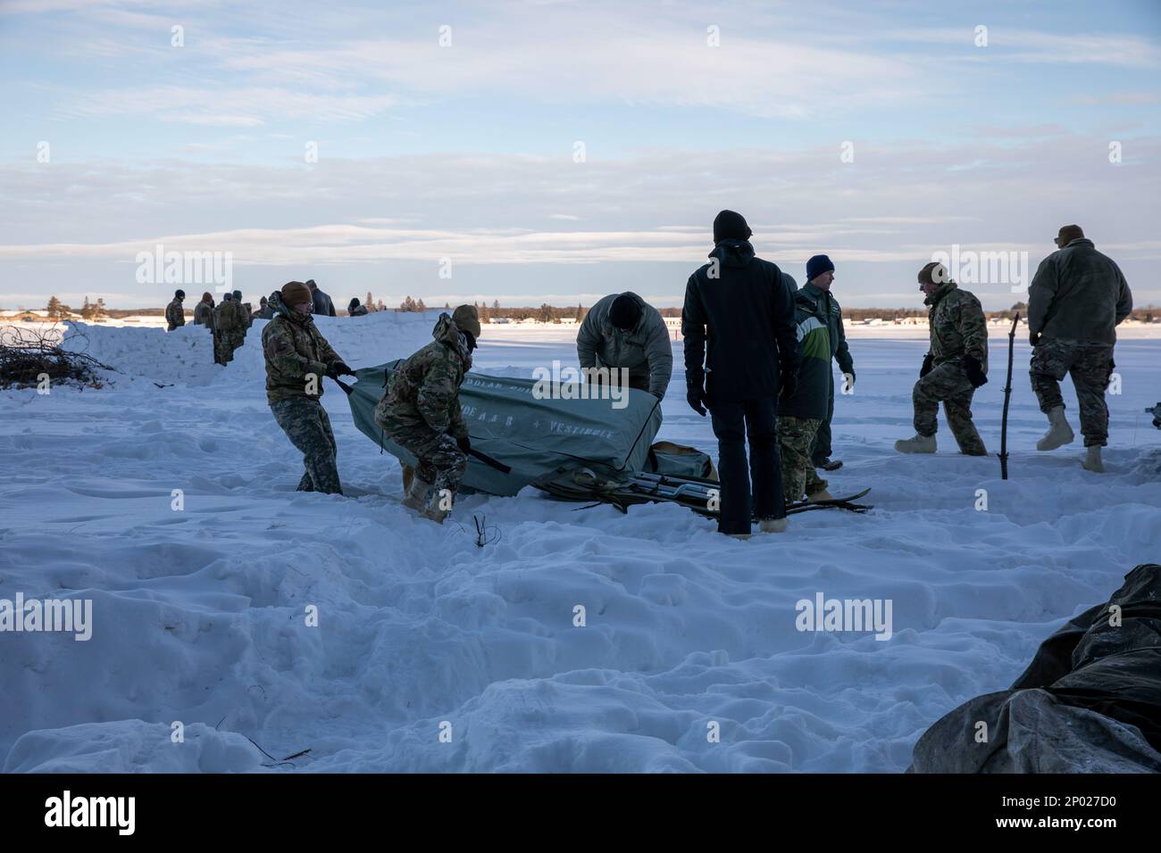 Attendees of the National Guard Arctic Interest Council observe the ...