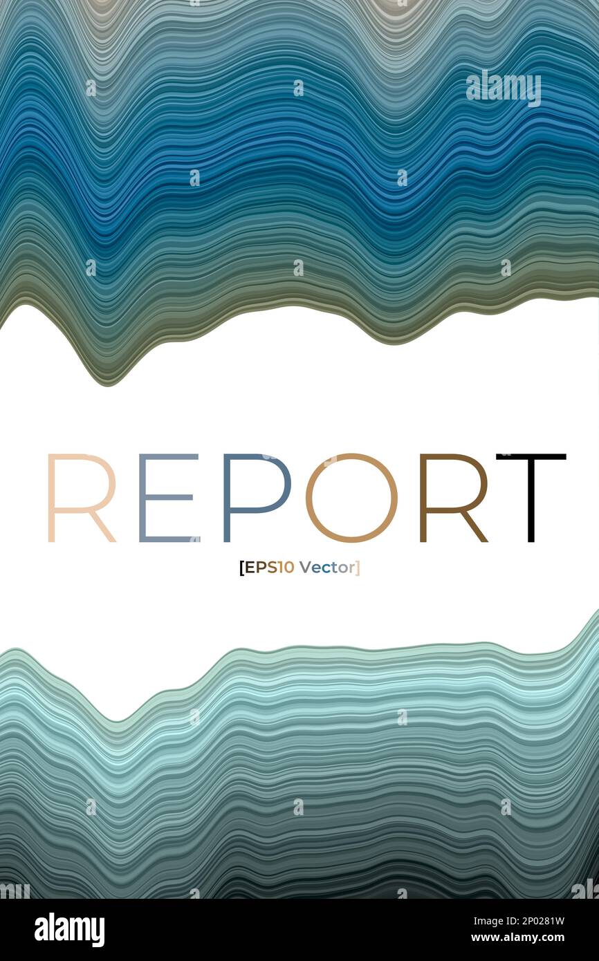 Trendy abstract flyer template blue Stock Vector Images - Alamy