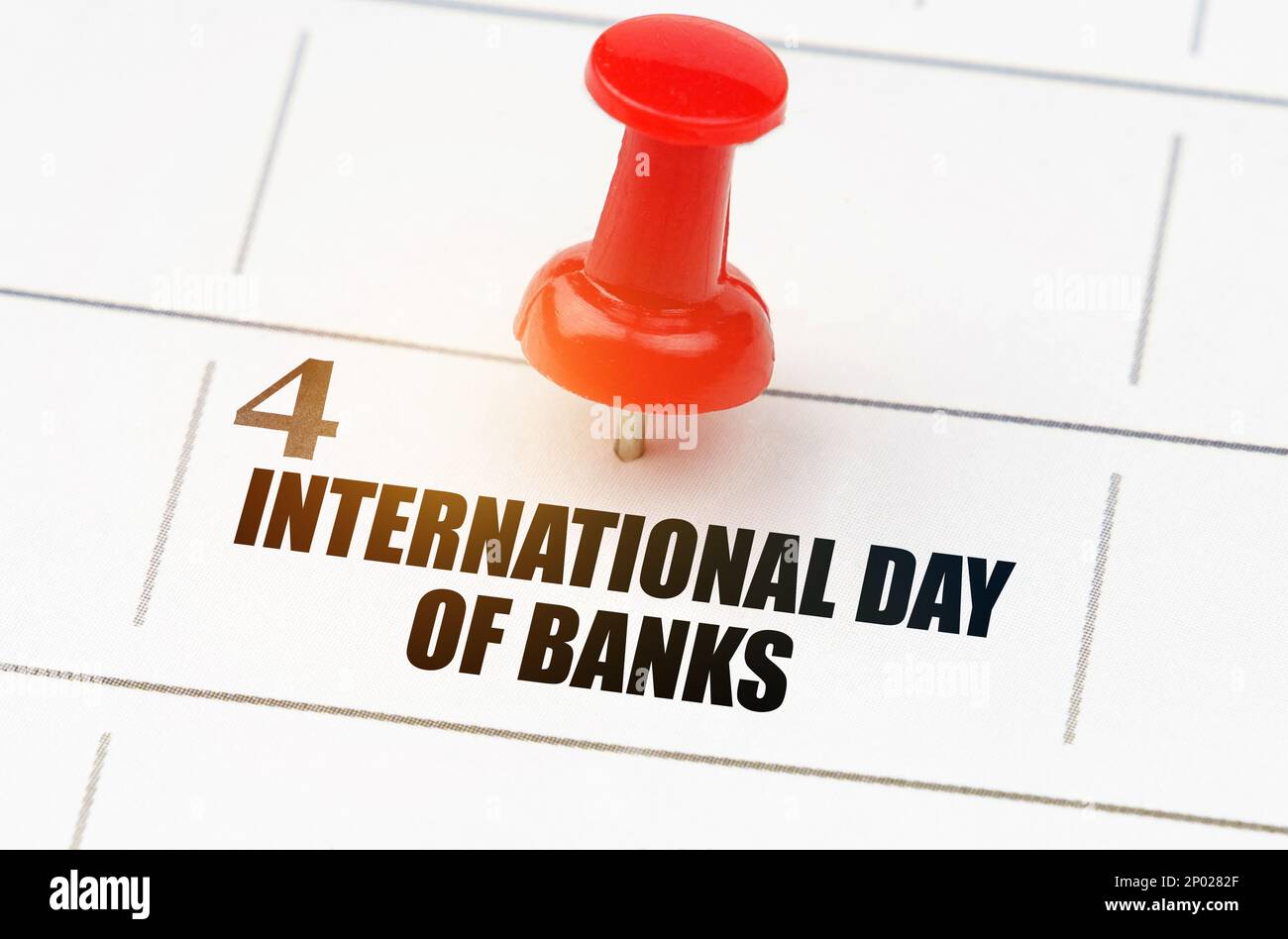 International holidays. On the calendar grid, the date and name of the ...