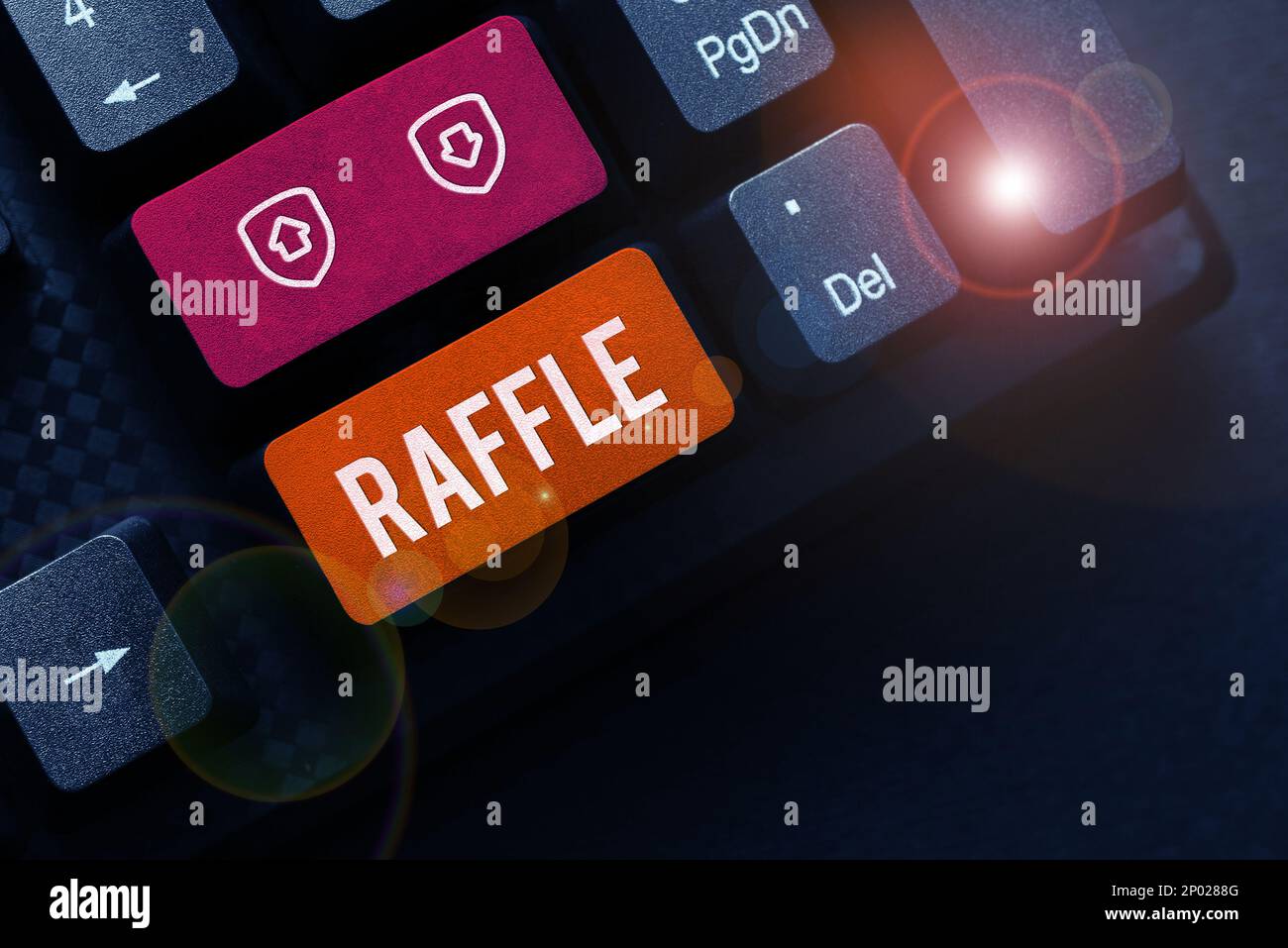 Conceptual caption Raffle. Word Written on means of raising money by ...