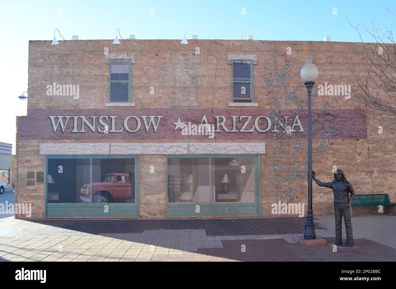 Winslow, Arizona in route 66 Stock Photo - Alamy