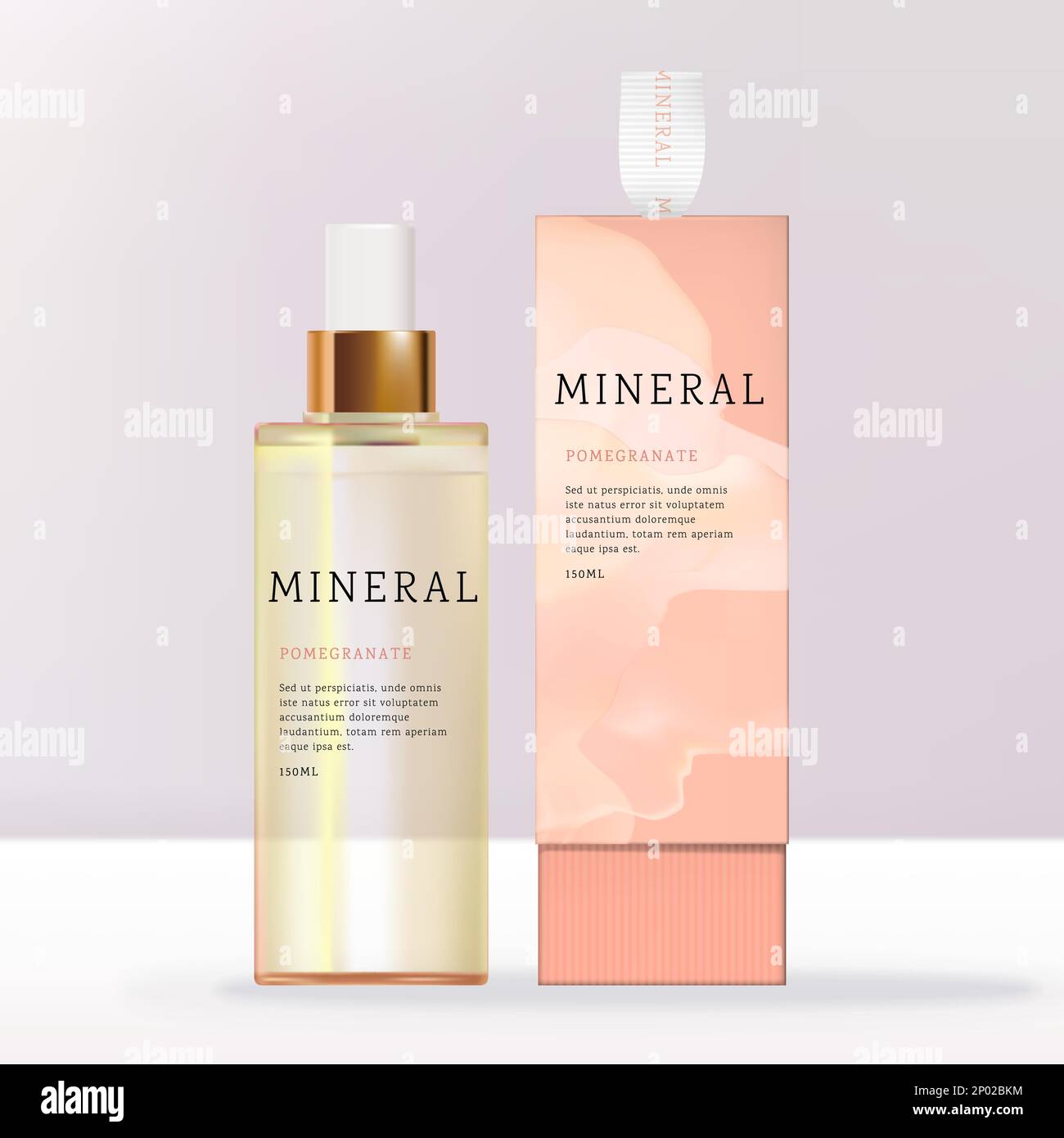 Lip balm tube mockup Stock Vector Images - Alamy