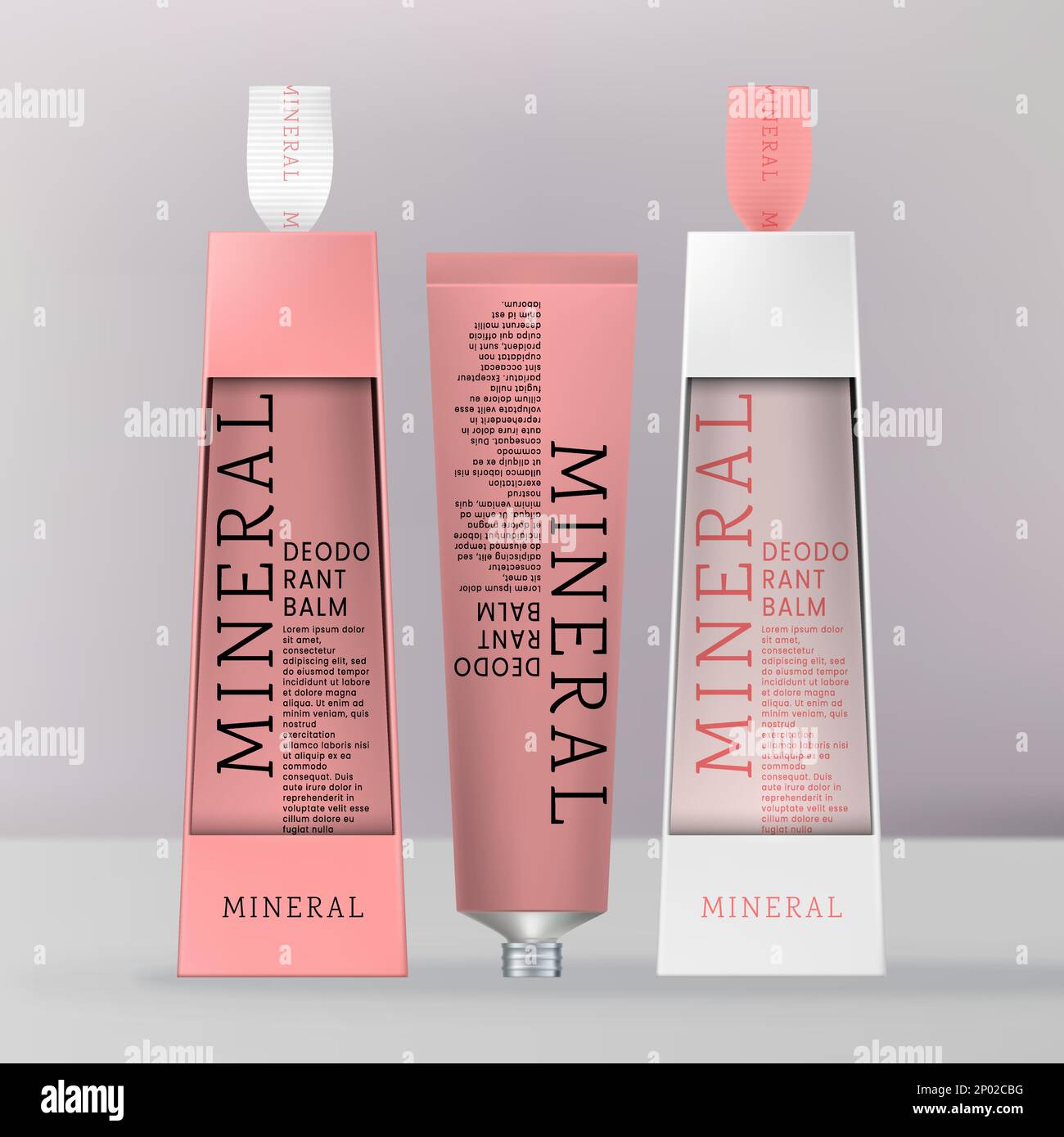 Vector Beauty Gift Box Packaging with Cosmetic Hand Cream, Deodorant or ...