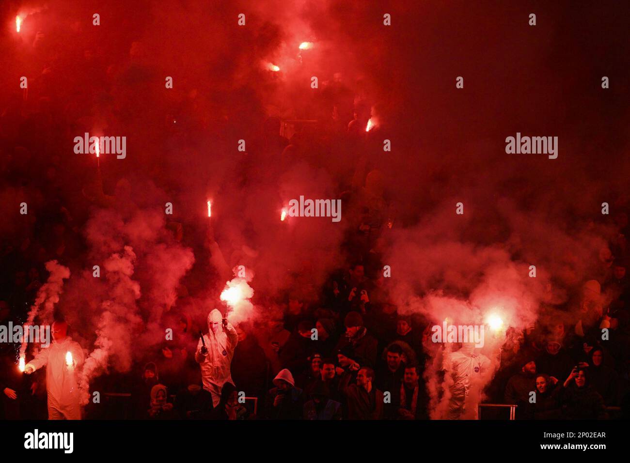 Antwerp, Belgium, 02/03/2023, Antwerp's supporters pictured during a ...
