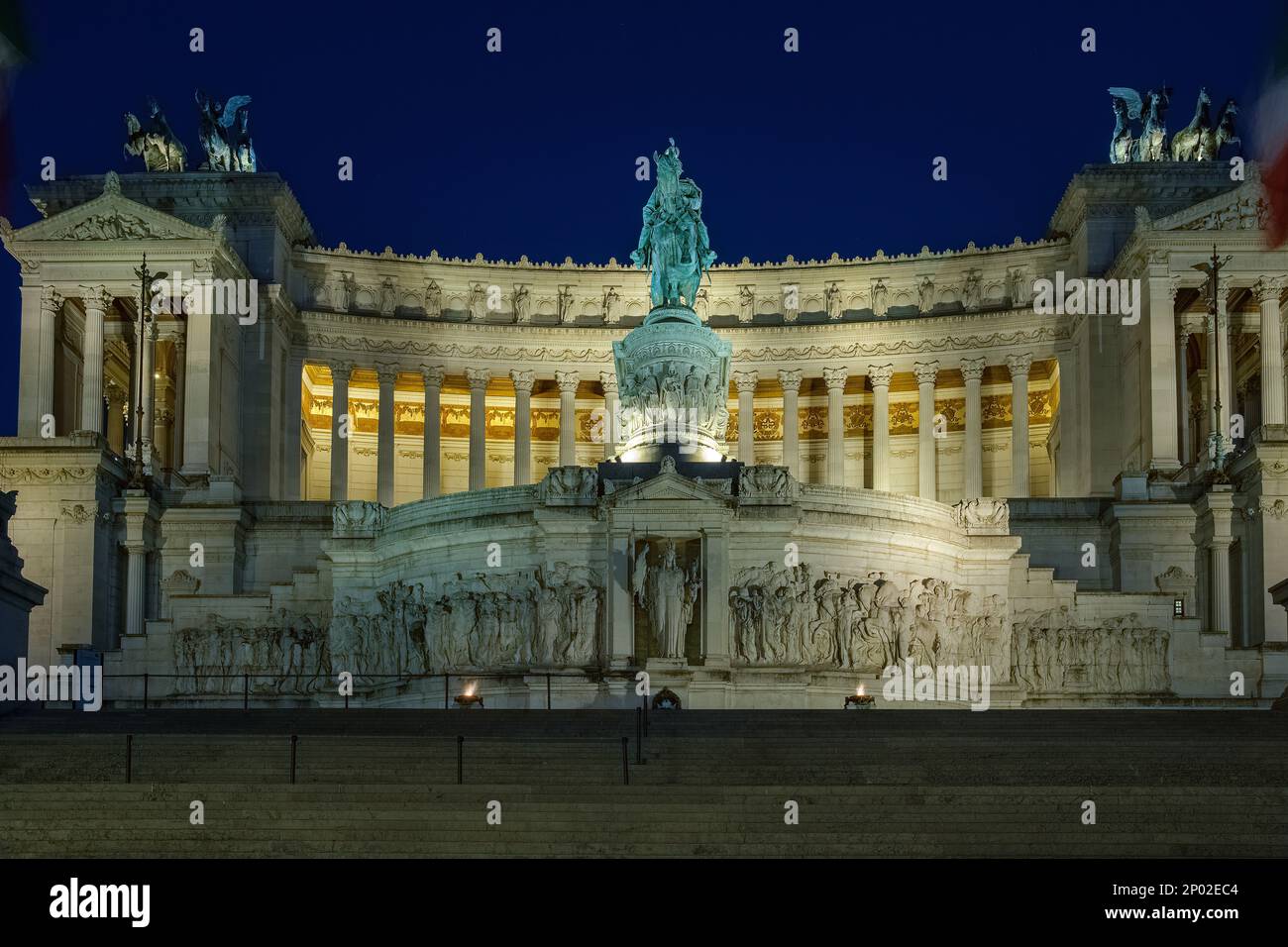 The Altare della Patria (Altar of the Fatherland) in Rome, Italy Stock ...