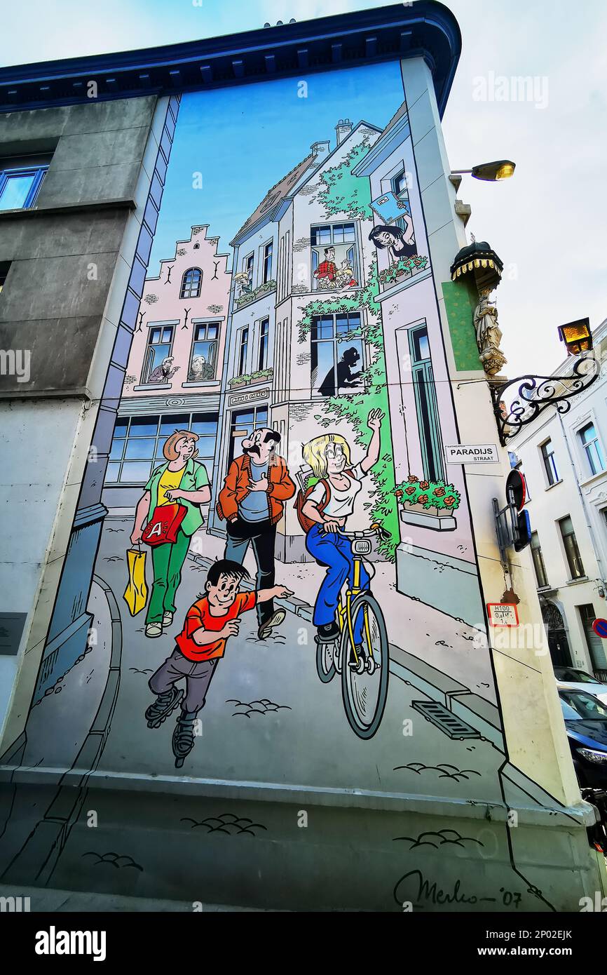 Comic strip artist belgium hi-res stock photography and images - Alamy