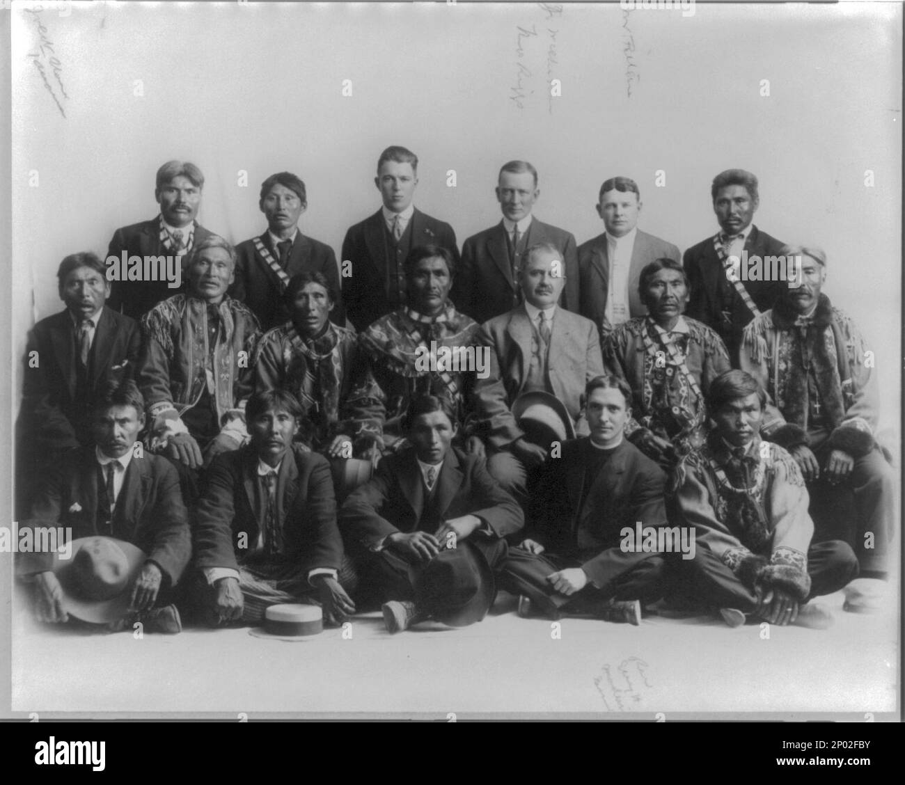 Judge James Wickersham in council with Indian chiefs. Frank and Frances ...