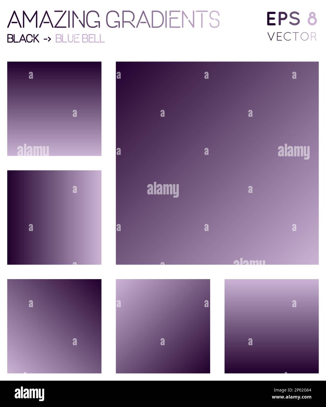 Colorful gradients in black, blue bell color tones. Admirable gradient ...