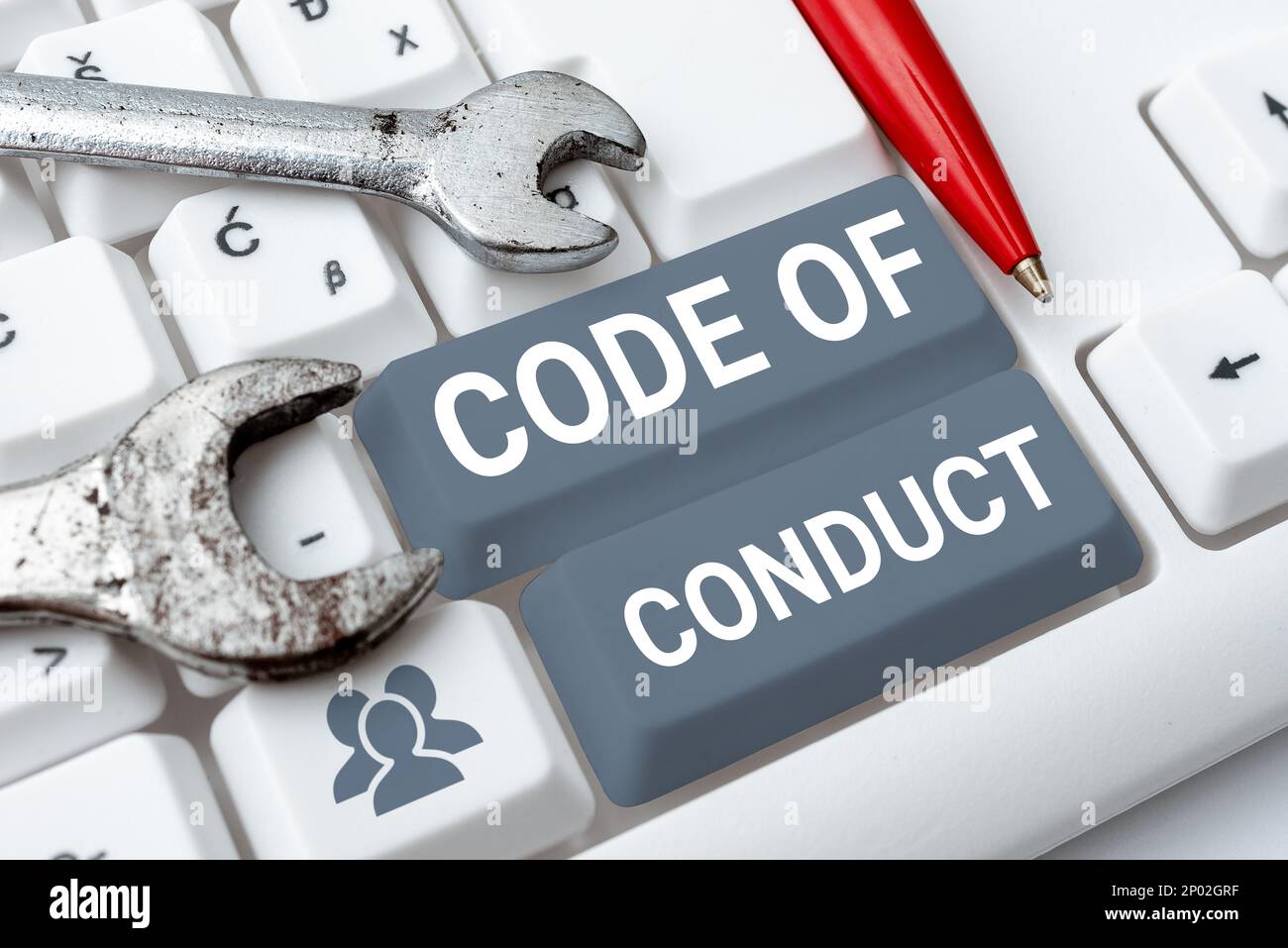 Sign displaying Code Of Conduct. Business concept Ethics rules moral ...