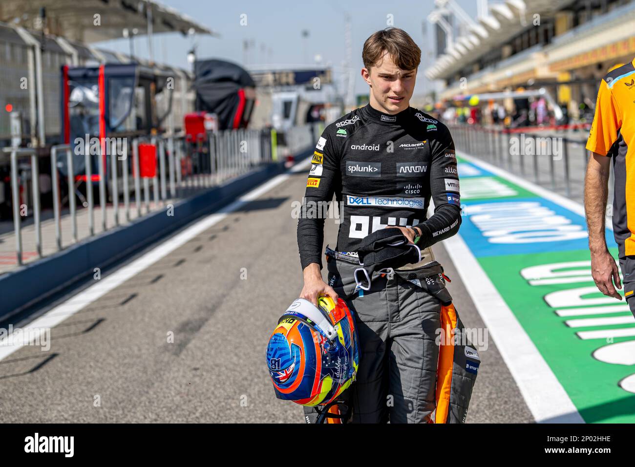 Sakhir, Bahrain, March 02, Oscar Piastri, from Australia competes for ...