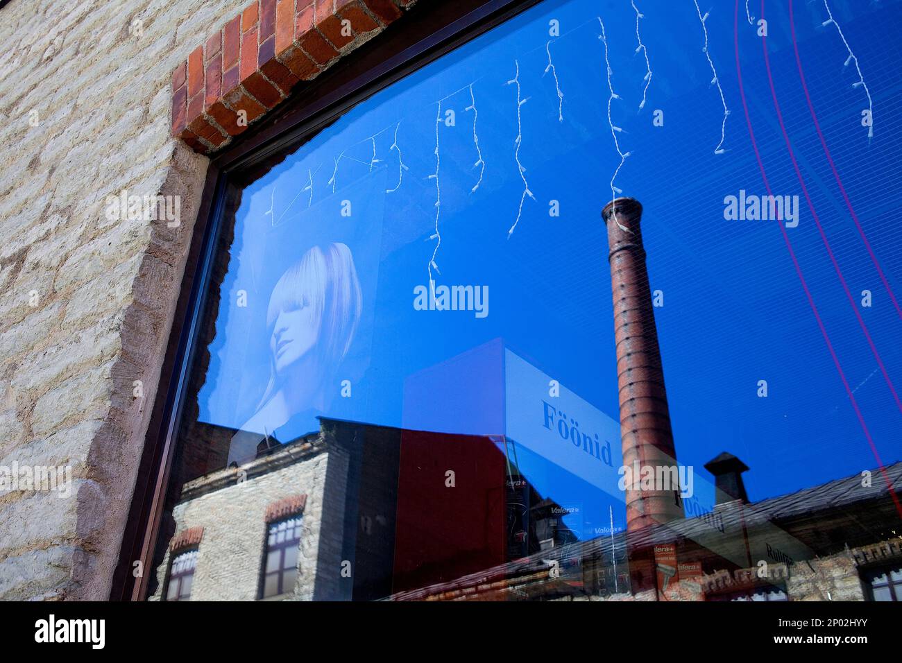 reflection in a window of Rotermanni,Rotermanni was a former factories ...