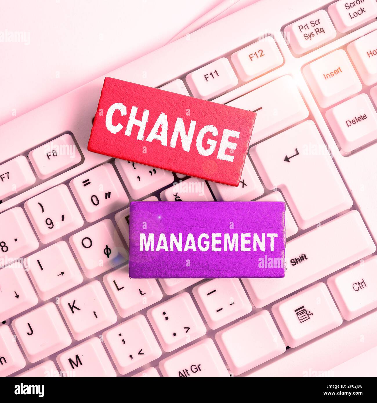 Conceptual caption Change Management. Concept meaning Replacement of ...