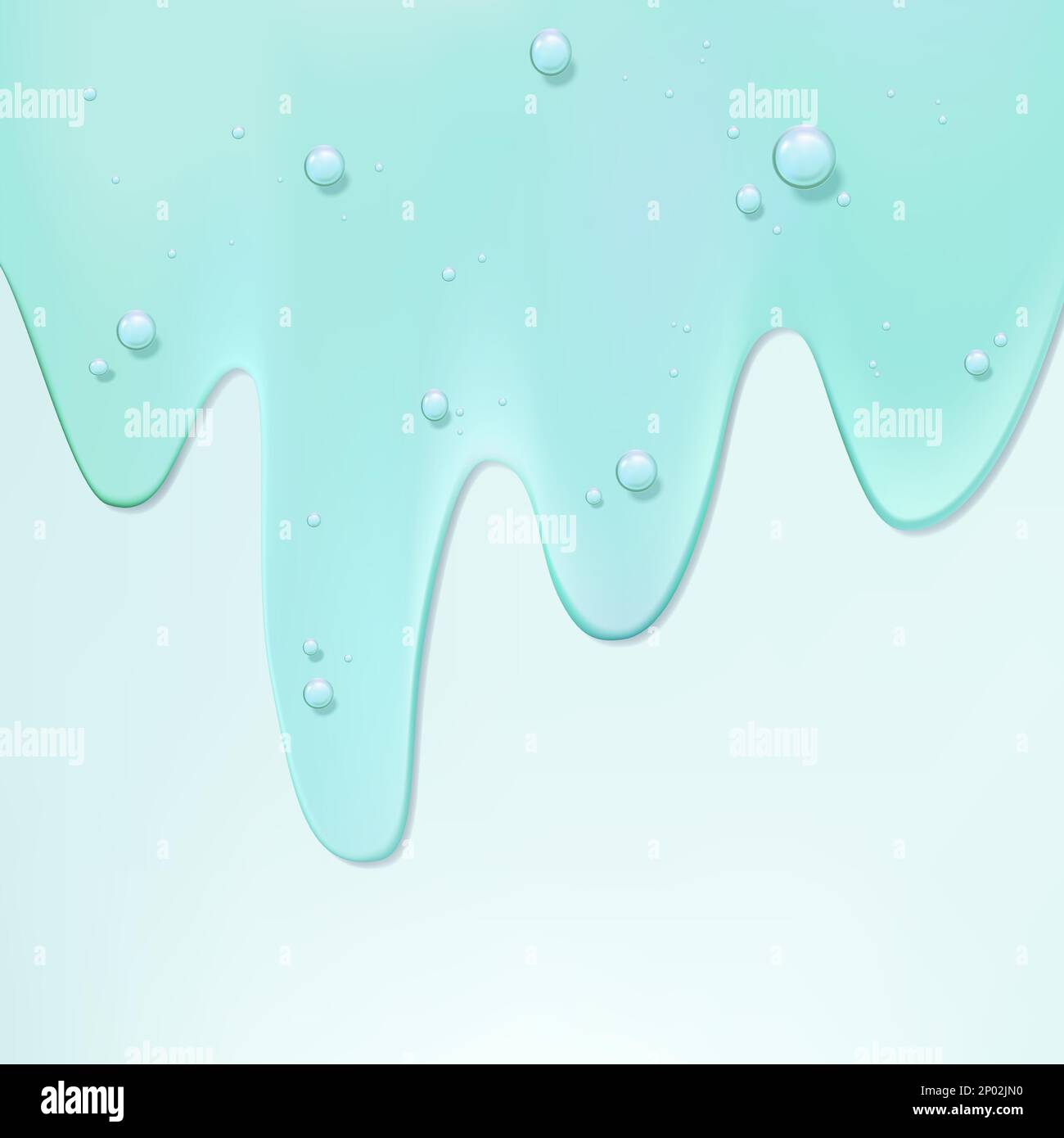 Vector Realistic Dripping Beauty and Cosmetics Clear Gel Element 3D ...